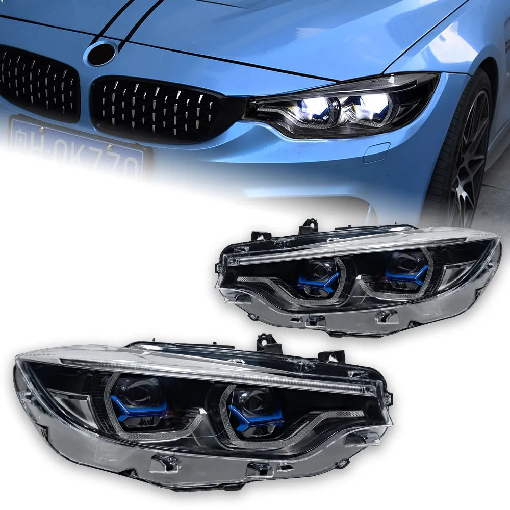 BMW F32/F33/F36/F80/F82/F83 4 Series, M3, M4 Laser Style LED Headlight ...