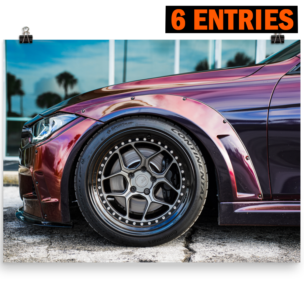 F30 335i Widebody Stance Wall Art Matte Paper Poster – Vehicle Virals Store